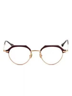Matsuda Geometric Frame Glasses - Red