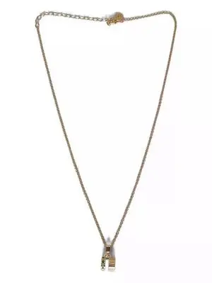 IVI Slot Emerald-detail Necklace - Gold