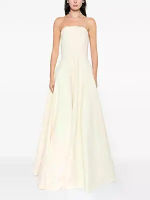 Solace London Strapless Flared Skirt Dress