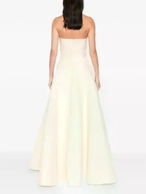 Solace London Strapless Flared Skirt Dress