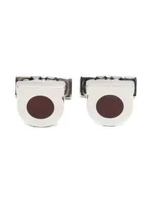 FERRAGAMO Logo Cufflinks - Silver