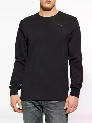 DIESEL® Miegor Long-sleeve Logo T-shirt - Black