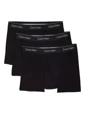 Calvin Klein Logo-waistband Boxers - Black