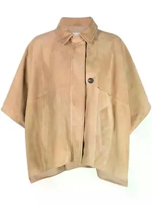 Brunello Cucinelli Short Suede Cape