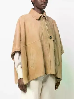 Brunello Cucinelli Short Suede Cape