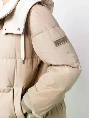 Brunello Cucinelli Drawstring Hood Padded Coat