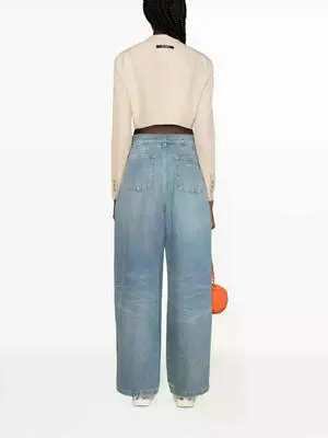 Palm Angels Double-breasted Cropped Blazer