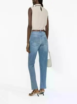 Brunello Cucinelli Monili-embellished Silk Blouse