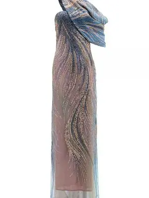 Silvia Tcherassi Rayo De Luna One-shoulder Maxi Gown