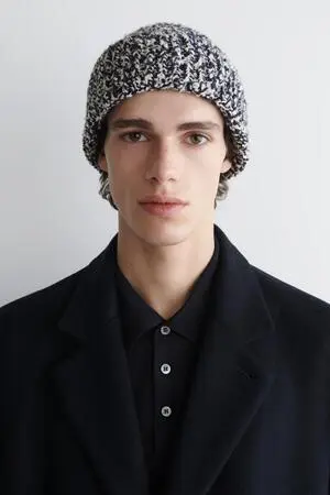 Cos Flecked Wool-blend Beanie