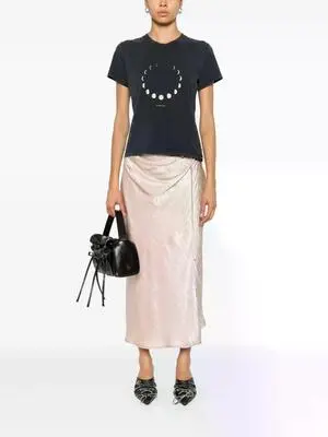 Acne Studios Satin Wrap Midi Skirt
