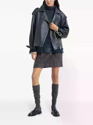 Brunello Cucinelli Tailored Virgin Wool Miniskirt