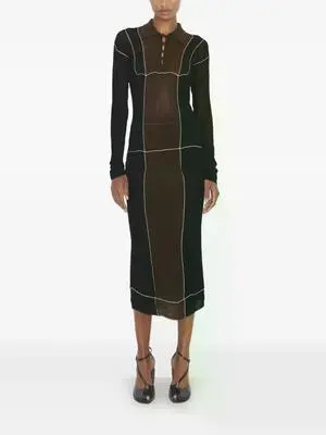 Tory Burch Panelled Midi Skirt