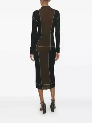 Tory Burch Panelled Midi Skirt