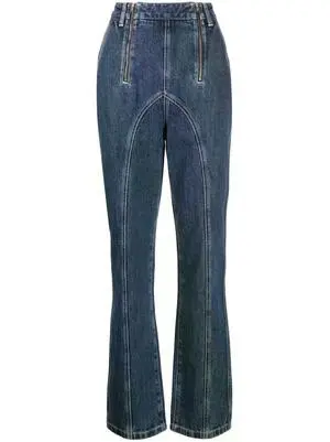 Self-portrait Zip Up Jeans For Women