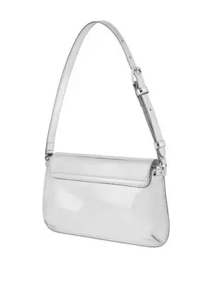 Moschino Logo Shoulder Bag - Silver