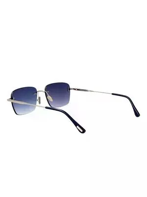 TOM FORD Jake Rectangle-frame Sunglasses - Silver