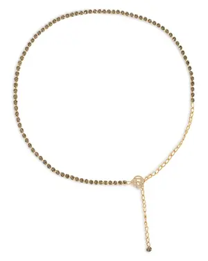 Gerard Darel Vicky Crystal Chain Belt - Gold