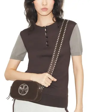 Tory Burch Miller Suede Mini Crossbody