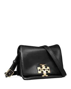 Tory Burch Kira Soft Leather Shoulder Bag - Black/gold