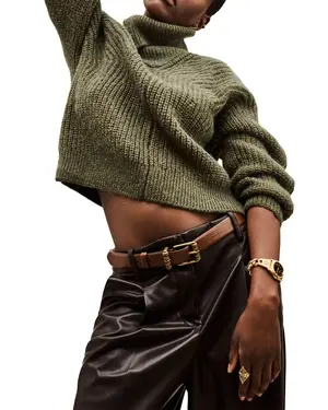 Ba&sh Roumane Turtleneck Sweater - Khaki