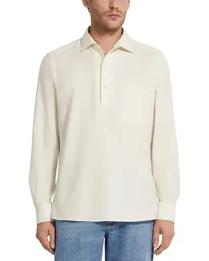 Zegna Cashco Shirt - White Mélange