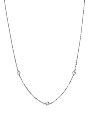 BLOOMINGDALE'S Diamond Bezel Station Collar Necklace