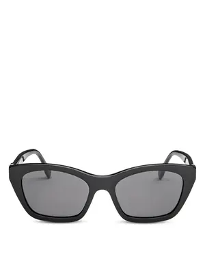 Fendi Forever Rectangular Sunglasses, 54mm - Black/smoke