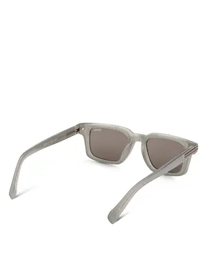 Zegna Rectangular Sunglasses, 52mm