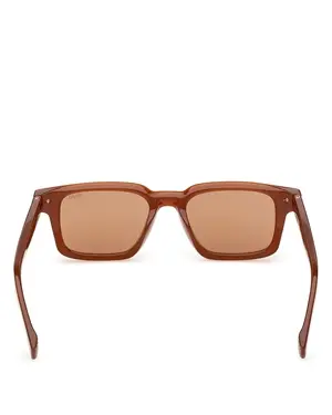Zegna Rectangular Sunglasses, 50mm