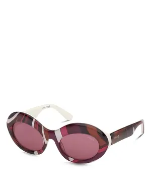 Emilio Pucci Oval Sunglasses - Violet