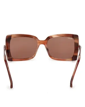 Max Mara Butterfly Sunglasses, 53mm - Red/brown