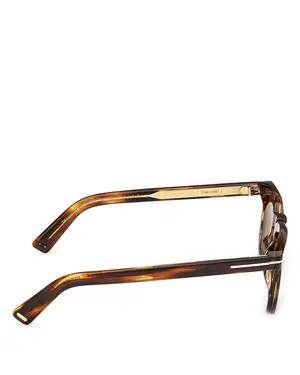 TOM FORD Square Sunglasses, 48mm - Havana/brown