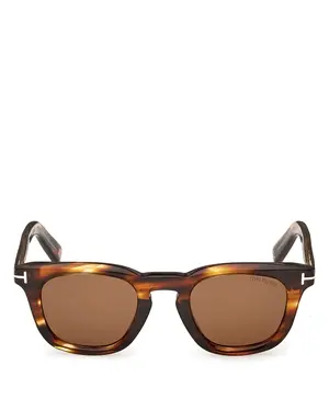 TOM FORD Square Sunglasses, 48mm - Havana/brown