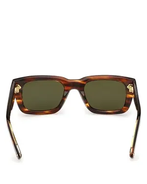 TOM FORD Rectangular Sunglasses, 52mm