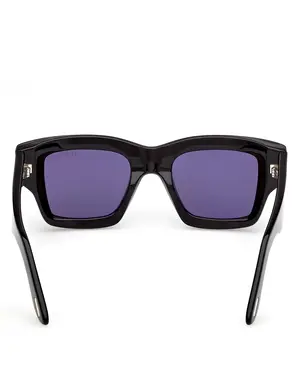 TOM FORD Ilias Square Sunglasses, 50mm