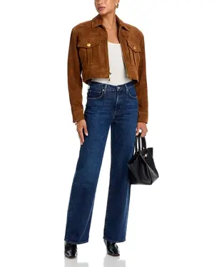L'Agence Micah Suede Jacket