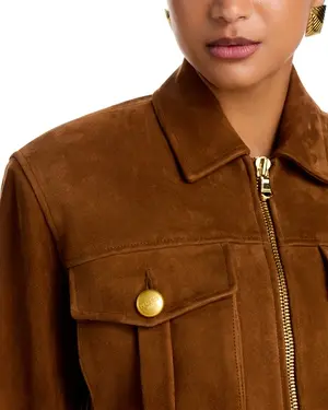 L'Agence Micah Suede Jacket