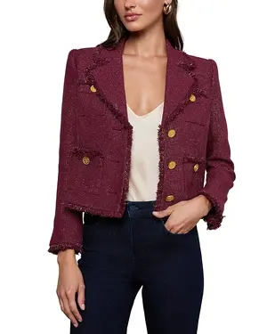 L'Agence Sylvia Collared Jacket