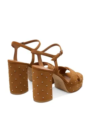 STUART WEITZMAN Dayna Studded Platform Sandals - Hazel