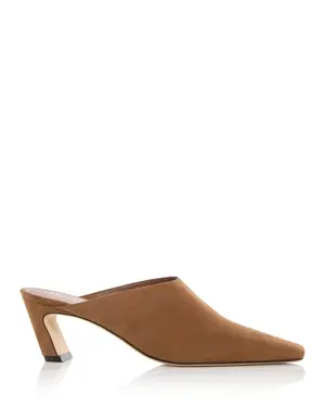 STUART WEITZMAN Stassi Mule Pumps - Toasted Almond