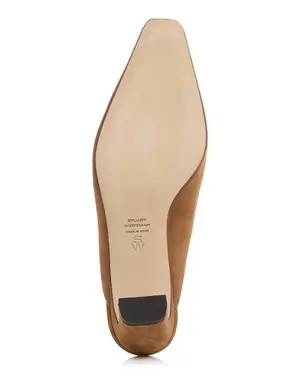 STUART WEITZMAN Stassi Mule Pumps - Toasted Almond