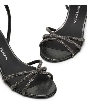 STUART WEITZMAN Nudist Sandals - Gunmetal
