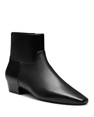 STUART WEITZMAN Stassi Zip Booties - Black