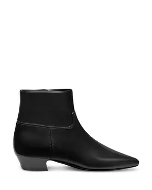 STUART WEITZMAN Stassi Zip Booties - Black