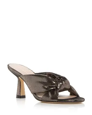 STUART WEITZMAN Soplaya Slide Sandals - Platino