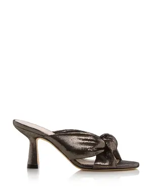 STUART WEITZMAN Soplaya Slide Sandals - Platino