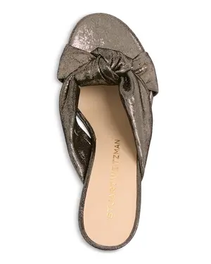 STUART WEITZMAN Soplaya Slide Sandals - Platino