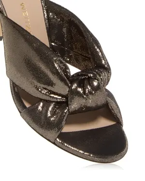 STUART WEITZMAN Soplaya Slide Sandals - Platino