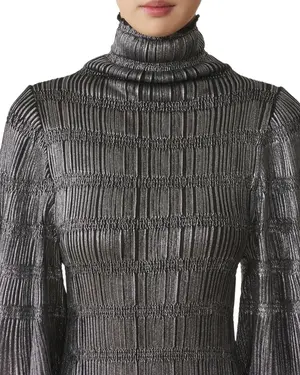 LANVIN Midi Dress In Metallic Viscose